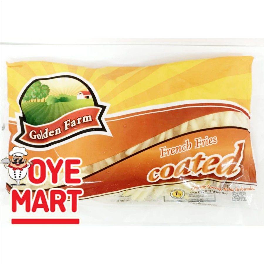 Jual GOLDEN FARM FRENCH FRIES COATED 1KG | Shopee Indonesia