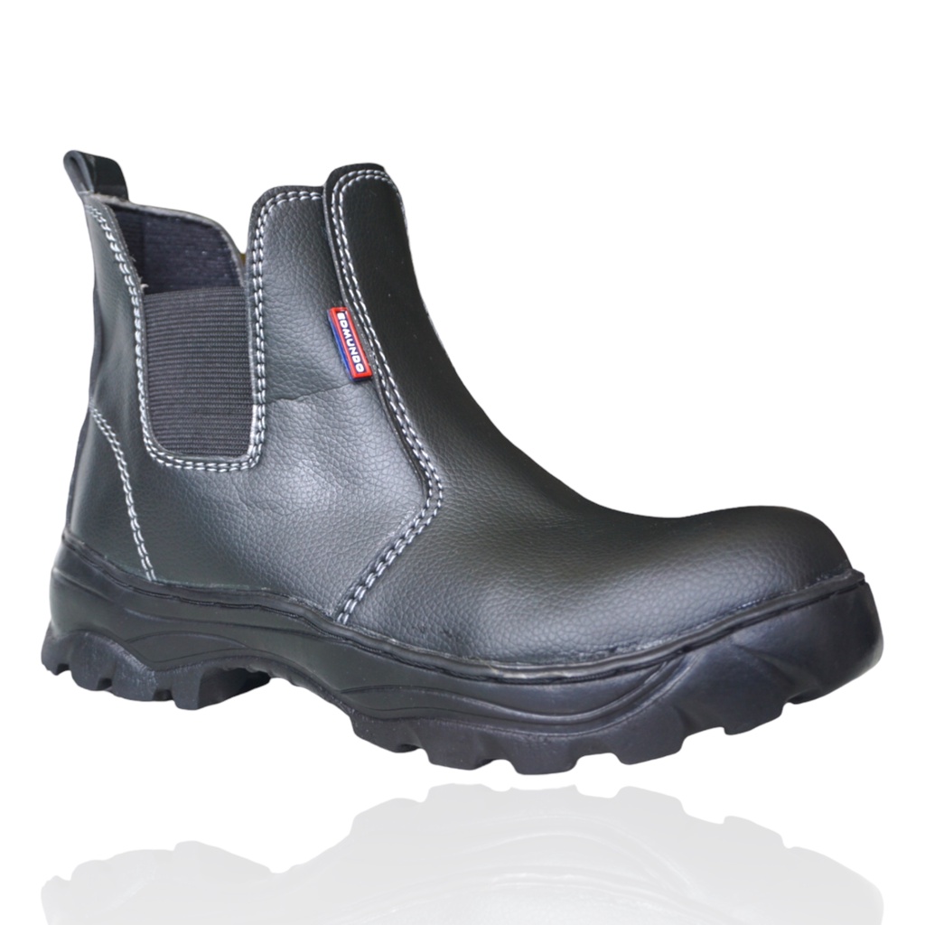 Jual Sepatu Safety Boot Elastis Ujung Besi Steell toe cap Harga ...