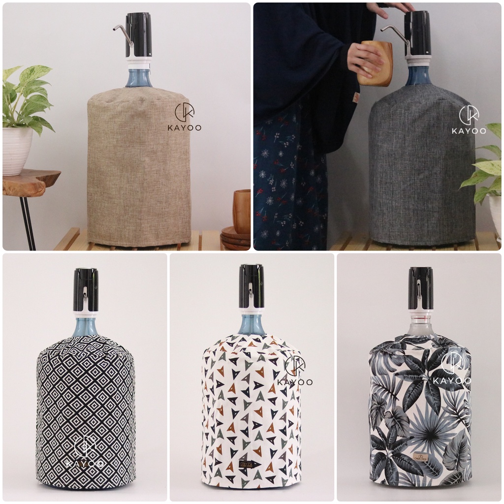Jual Sarung Galon Pompa Cover Penutup Galon Bawah Duduk Aqua Motif ...