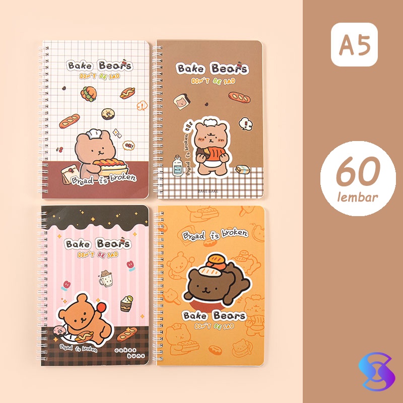 Jual Buku Tulis A5 /Notebook A5/buku gulungan A5/Buku Tulis Sekolah isi ...