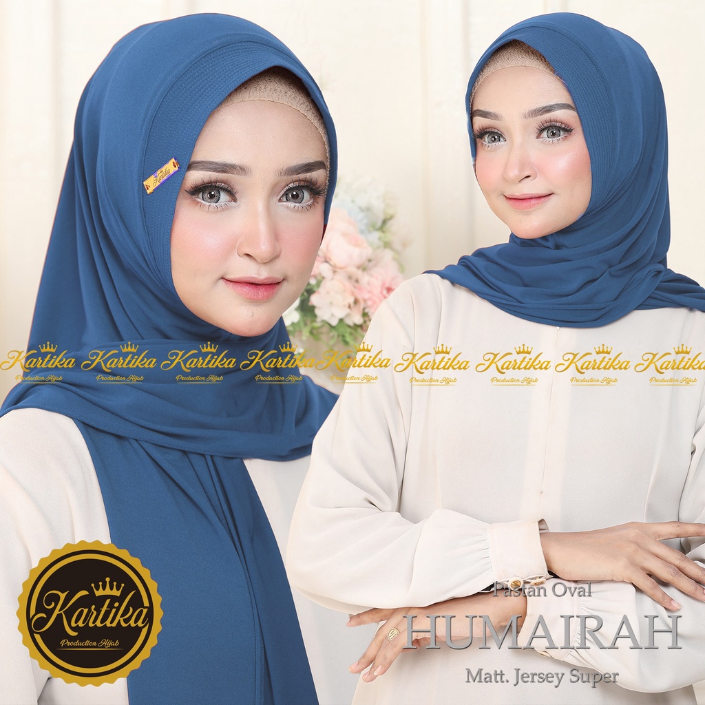 Jual Jilbab Pashmina Instan Humairah Oval by Kartika Hijab | Shopee Indonesia