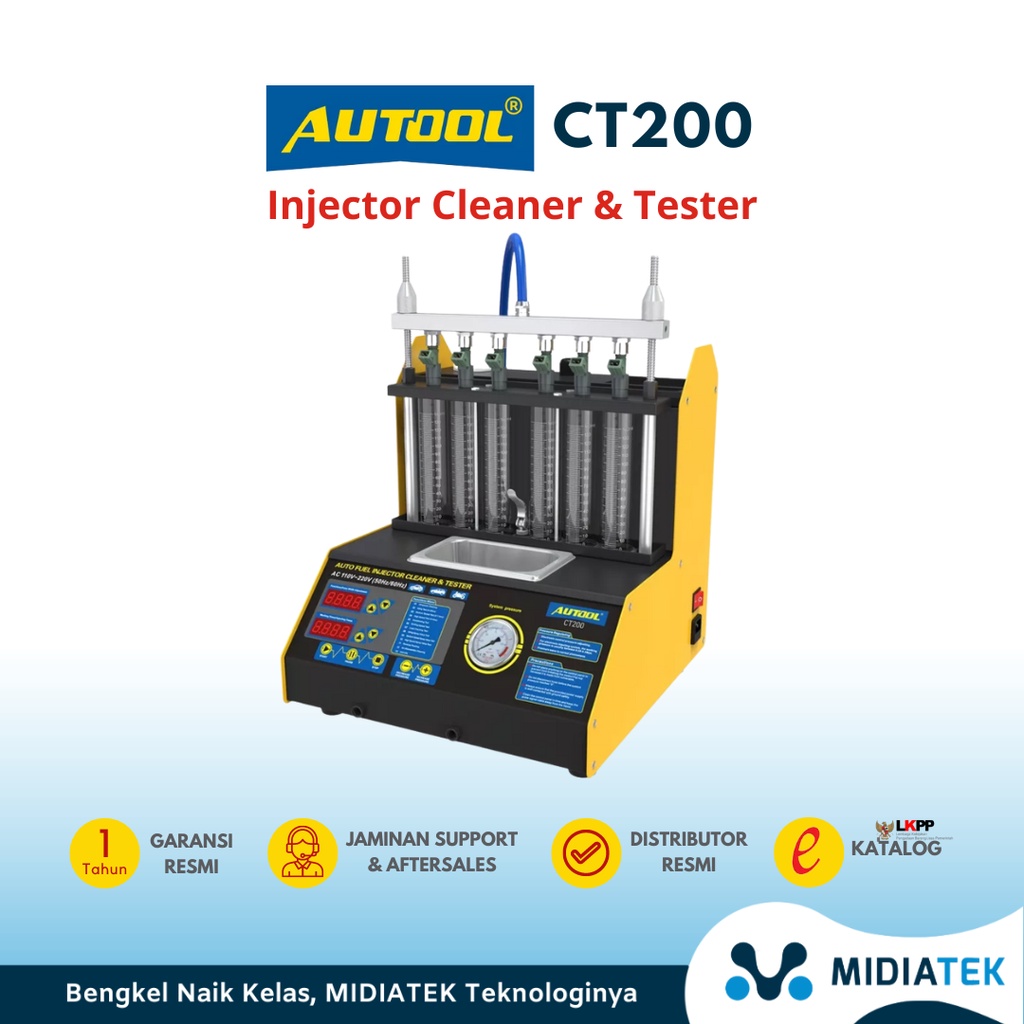 Jual AUTOOL CT200 Injector Ultrasonic Cleaner & Tester For Automobiles ...