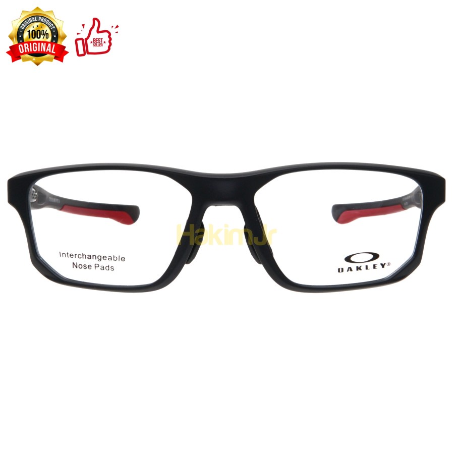 Jual Frame Kacamata Oakley Crosslink Fit A Satin Black / Red OX8142 ...