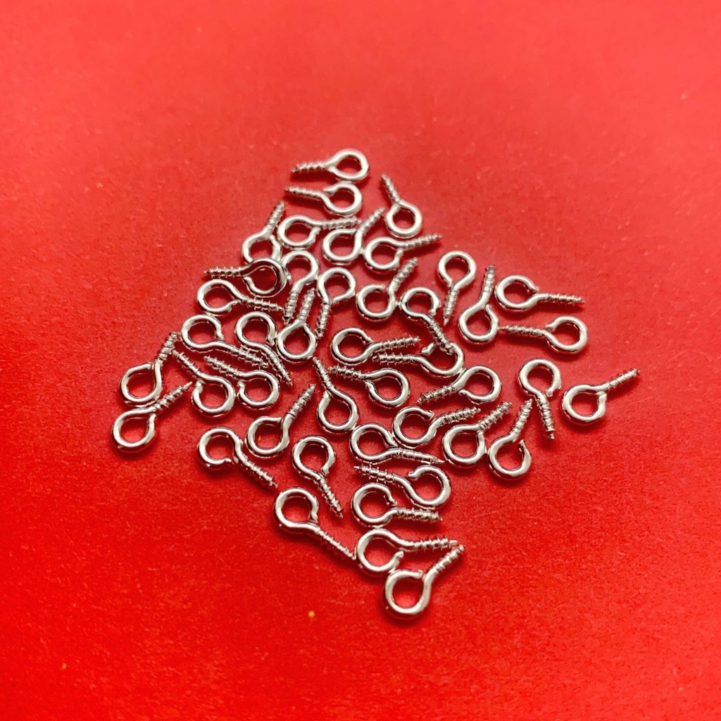 Jual Paku Ulir Kepala Bulat Ukuran 4x8mm Isi 20 Biji Warna Silver Gold ...