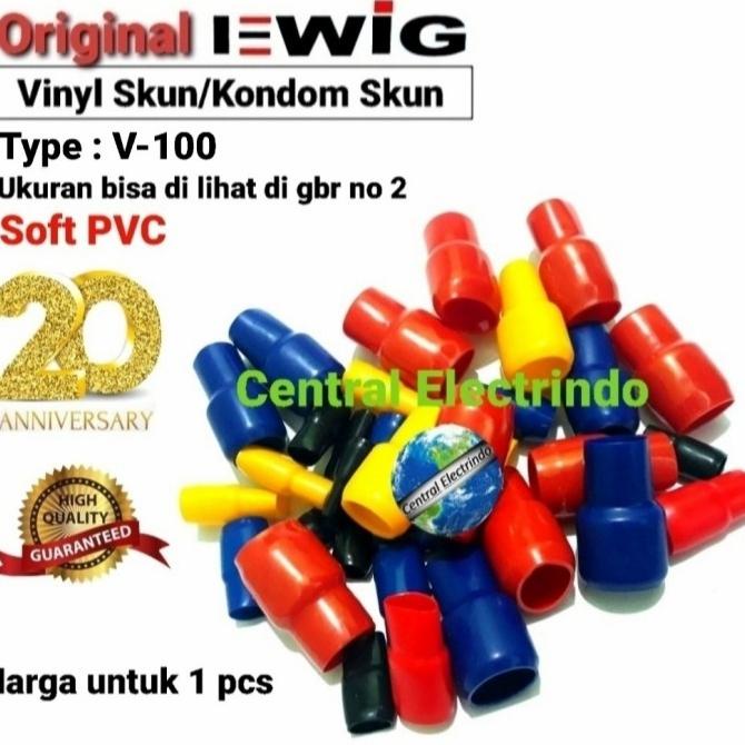 Jual Vinyl Skun Kabel EWIG V-100/pcs. | Shopee Indonesia
