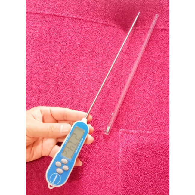 Jual Waterproof IP68 Digital Thermometer Panjang Probe 30 cm with Alarm ...