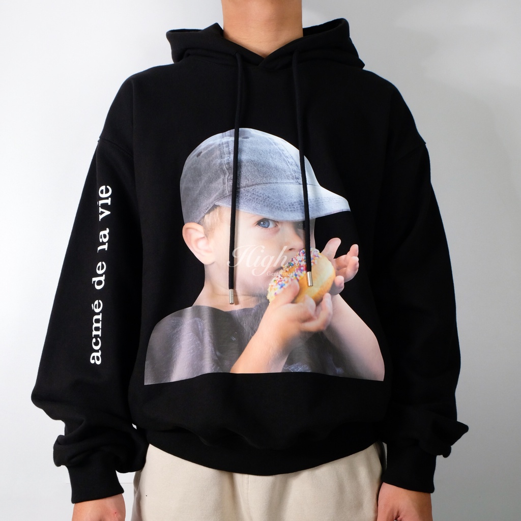 Jual ADLV Baby Face Cap Boy Hoodie Black 100% Authentic | Shopee Indonesia