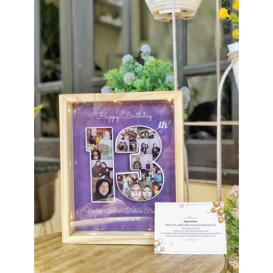 Jual Frela 3D Frame Costum Foto | kado ultah | GIFT Birthday I kado ...
