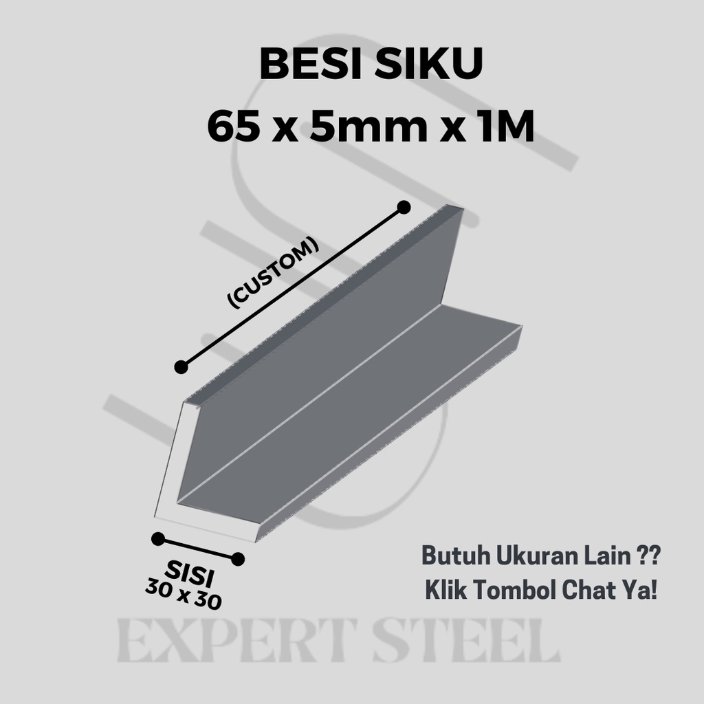 Jual BESI SIKU 65 x 6mm x 1M | Shopee Indonesia