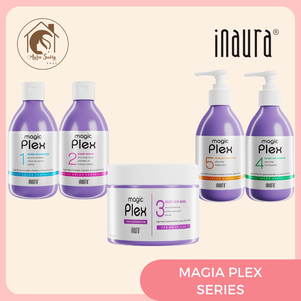 Jual INAURA MAGIA PLEX 1 SET | BOND CONECTOR | BOND SEALER | HAIRMASK ...