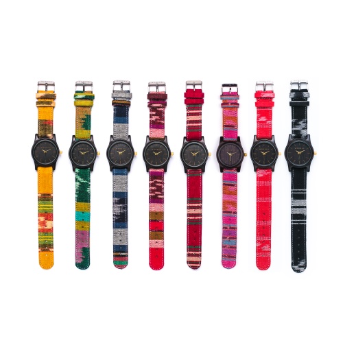 Jual Woodka Mini Loca Sonokeling Classic & Tenun Strap | Jam tangan ...