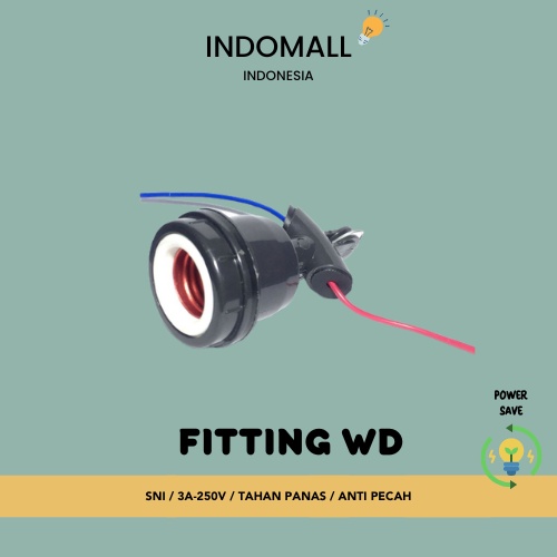 Jual Fitting Lampu WD e-27 plastik/ fitting gantung e-27/ fitting jalan ...