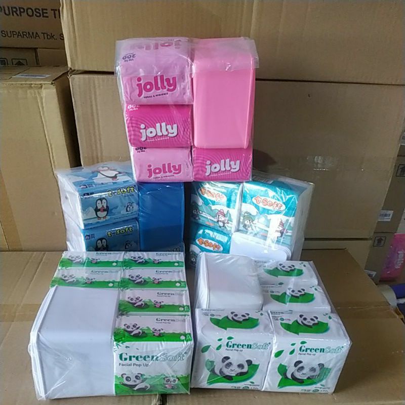 Jual Greensoft~Jolly~t-soft Pop Up FREE Dispenser | Shopee Indonesia