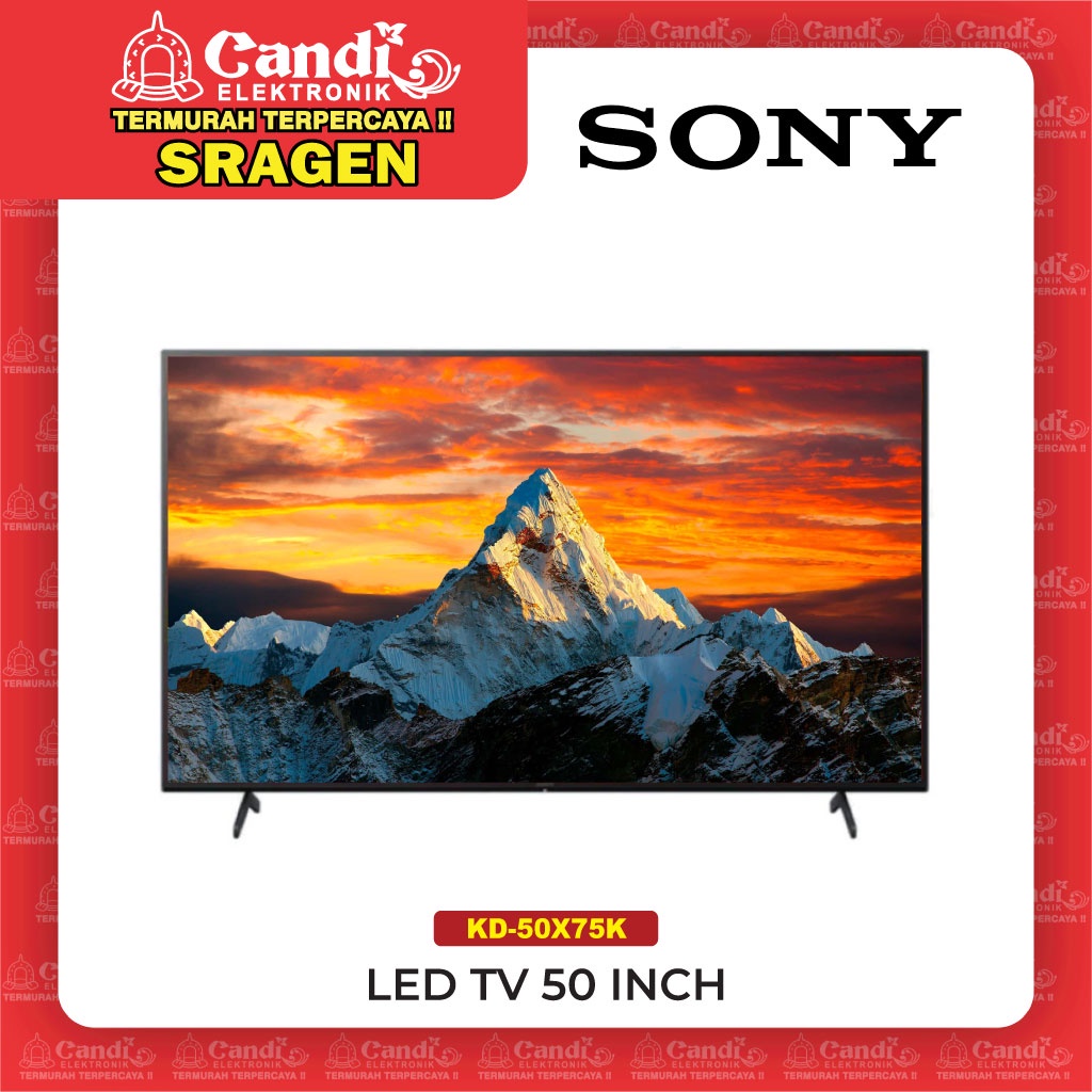 Jual SONY 4K Ultra HD Smart Google Tv LED 50 Inch - KD-50X75K | Shopee ...