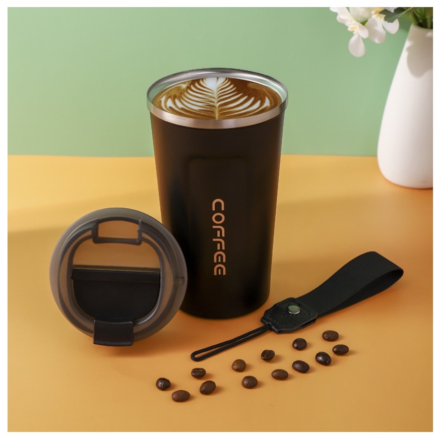 Jual Termos Tumbler Coffee Mug Stainless Steel Vacuum Cup 510ml - HITAM ...