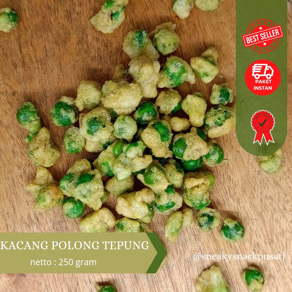 Jual KACANG POLONG ORIGINAL DAN TEPUNG SNEAKY SNACK | Shopee Indonesia