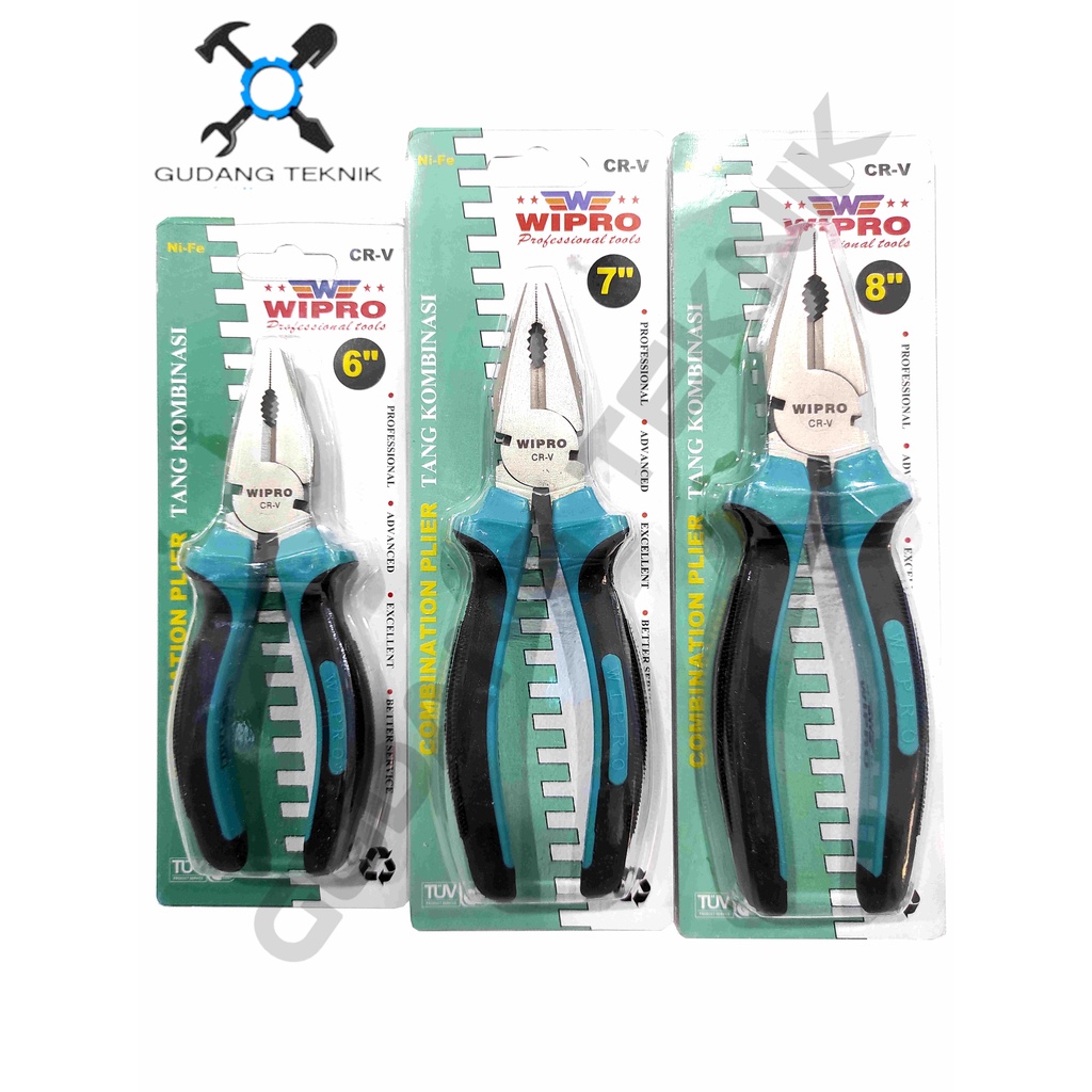 Jual Tang Kombinasi 6" 7" 8" WIPRO / Tang Kombinasi Multifungsi 6 7 8 Inch - Combination Pliers ...