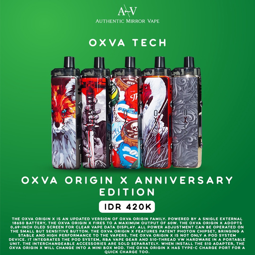 Jual OXVA Origin X 60W Limited Anniversary Edition Pod Kit - PS ...