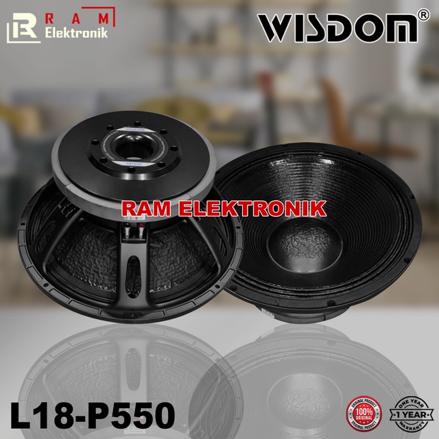 Jual Komponen Speaker 18 Inch WISDOM L18-P550 / L18P550 Coil 5 Original ...