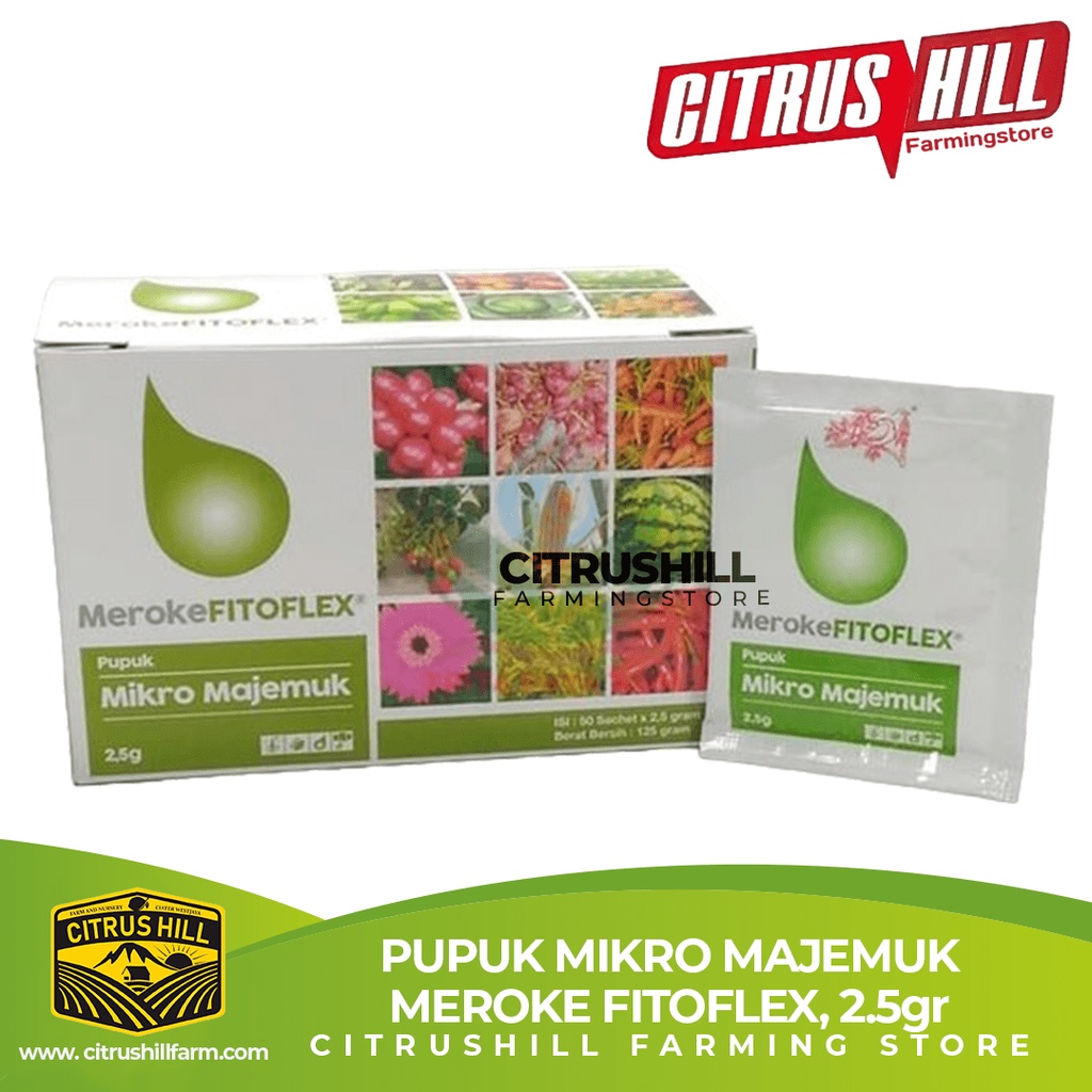 Jual Pupuk Mikro Majemuk MEROKE FITOFLEX - 2,5gr | Shopee Indonesia