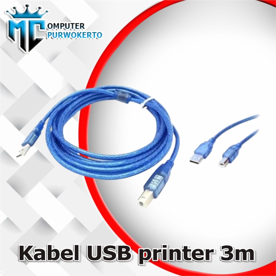 Jual kabel extension usb to printer 3 meter NYK | Shopee Indonesia
