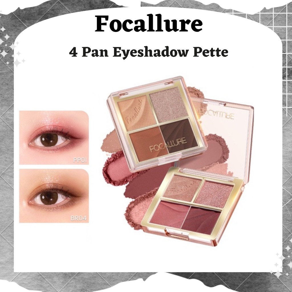Jual Focallure 4 Pan Eyeshadow Palette | Shopee Indonesia