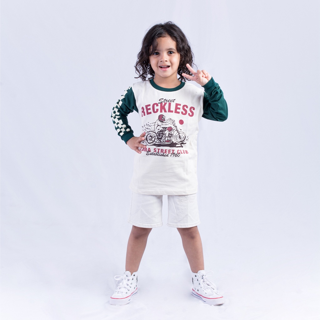 Jual KAMA GARAGE Reckless Baju Kaos Anak Motor Lengan Panjang Unisex ...