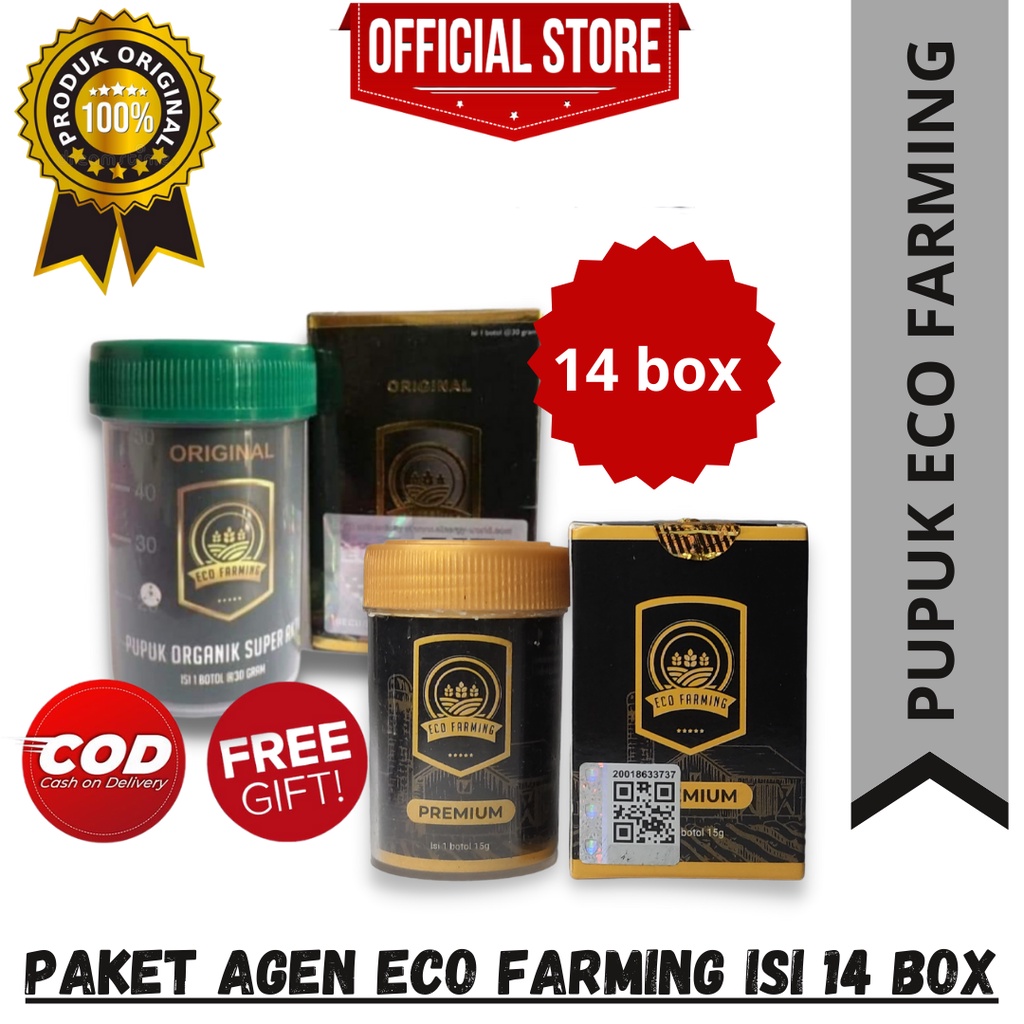 Jual [ BONUS SATU PRODUK ] PAKET AGEN 14 BOX PUPUK ORGANIK EKO PARMING ...