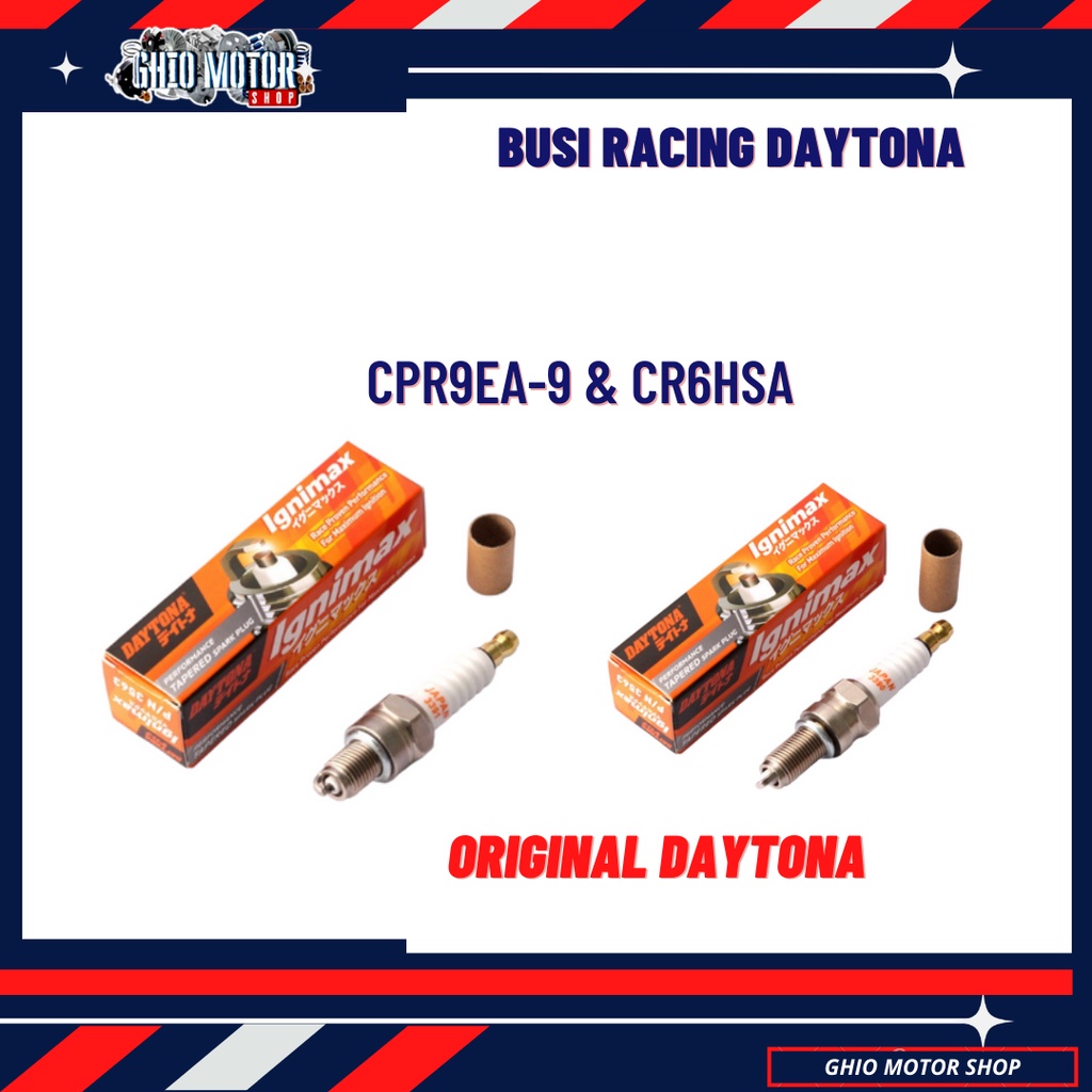 Jual Busi Racing Daytona Tapered CPR9EA-9, Beat, Scoopy, Nmax, Beat Fi vario 125 Beat deluxe ...