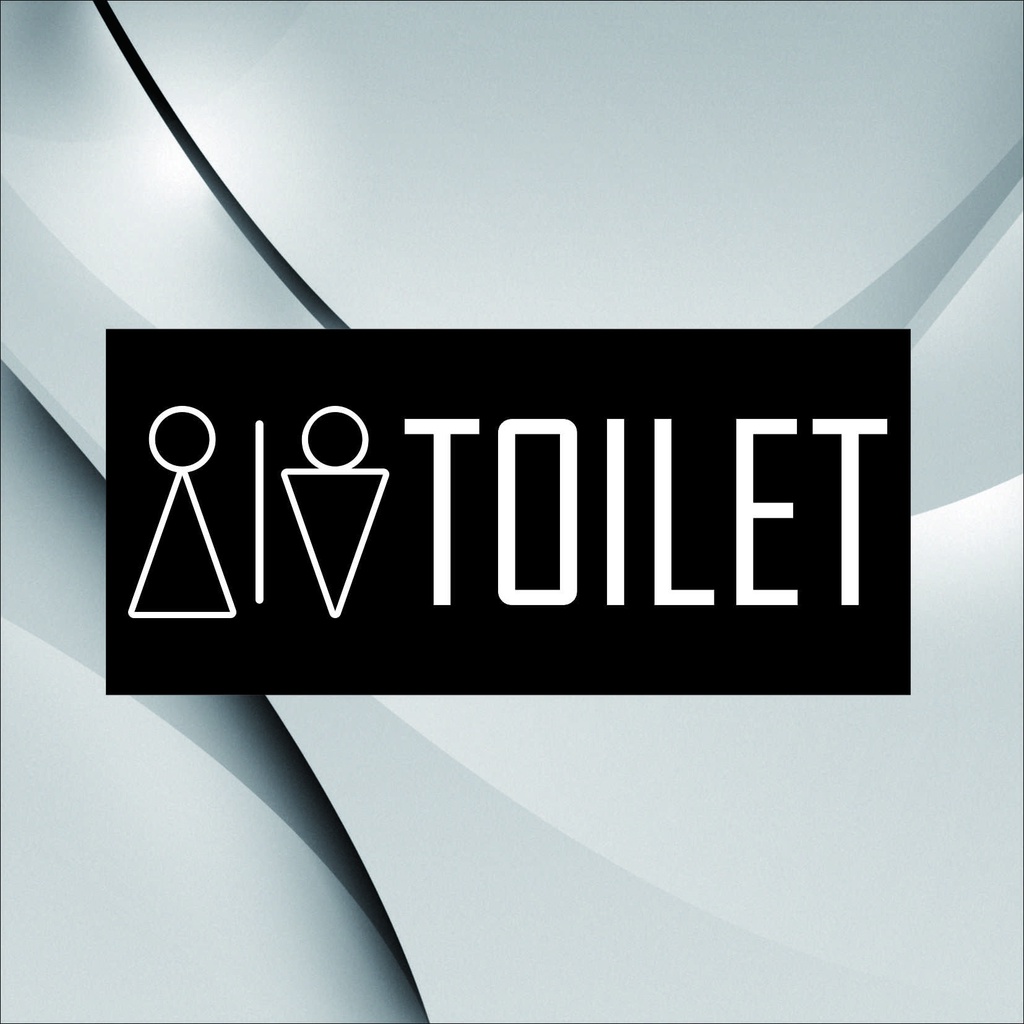 Jual Sign Acrylic Toilet Akrilik Papan Akrilik Tanda Kamar Mandi ...
