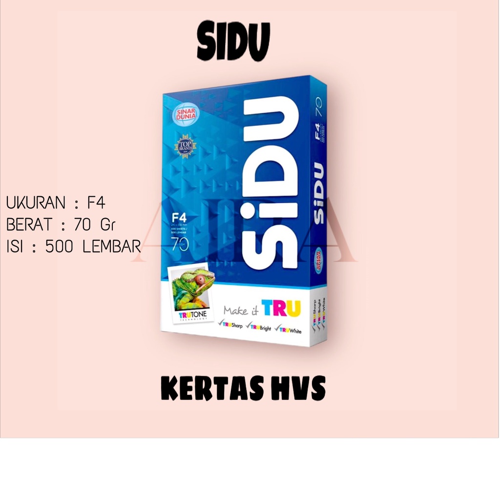 Jual KERTAS HVS SIDU F4 70 gr | Shopee Indonesia