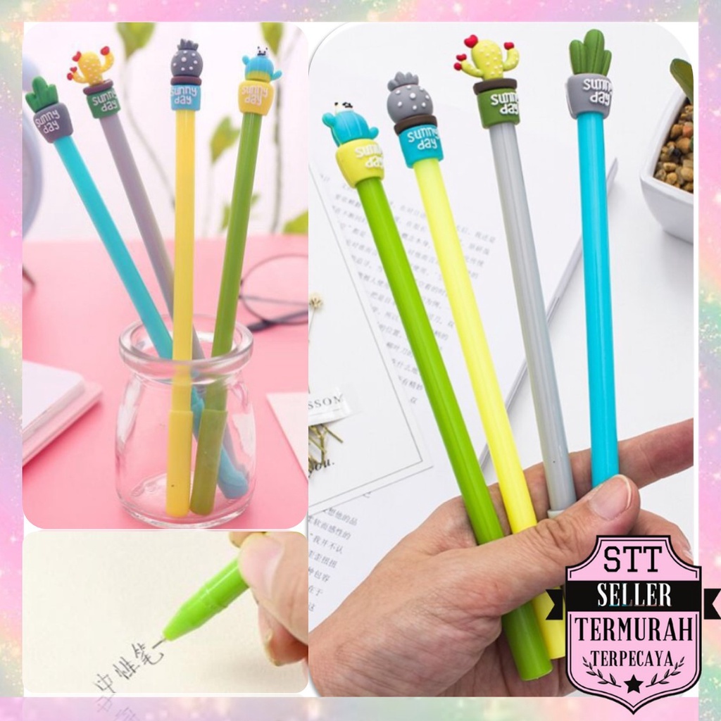 Jual STT Pena Karakter Kaktus Pulpen Cactus Karakter Lucu Warna Warni ...