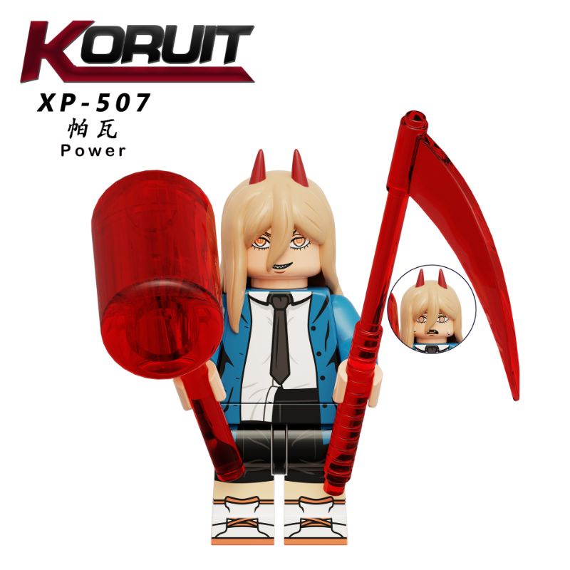 Jual mainan anime chainsaw man chainsawman denji pochita KT1067 power ...