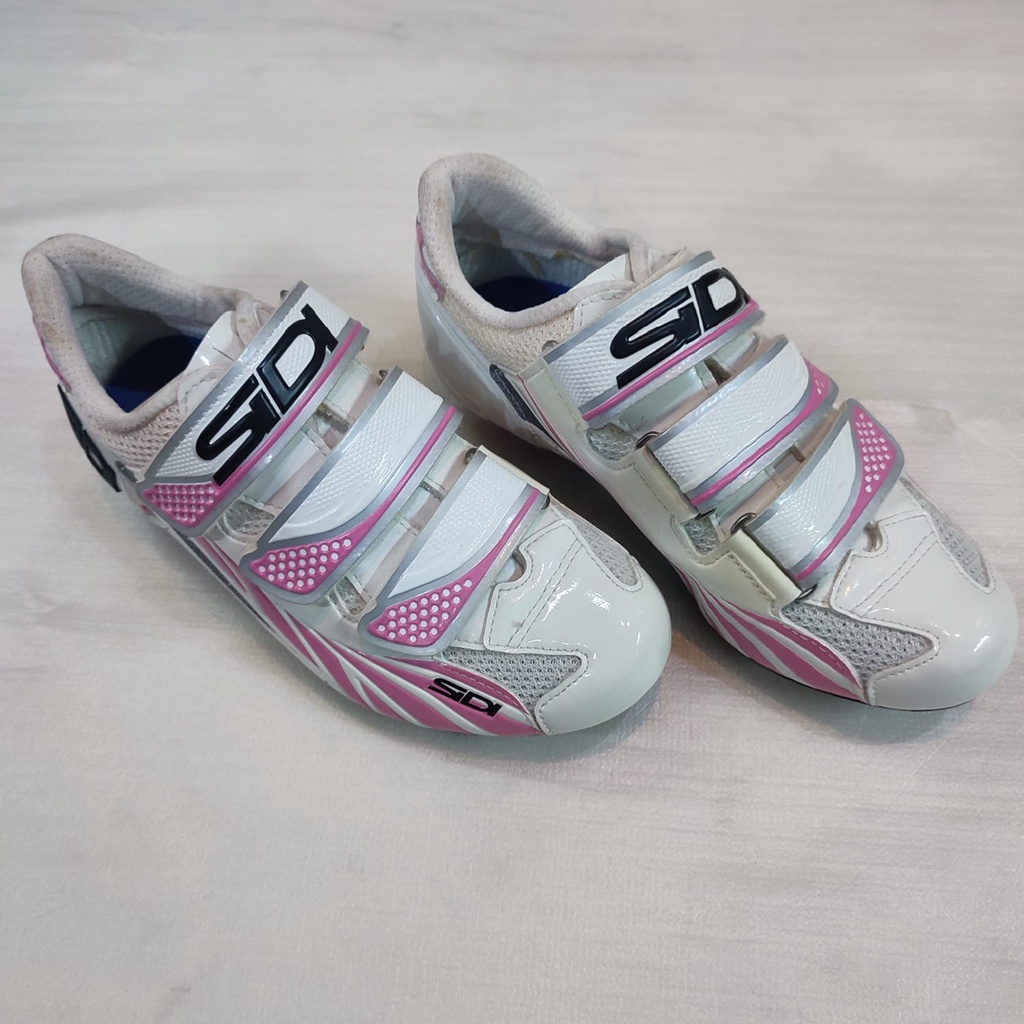 Jual Sidi Moon Woman White Pink Original Sepatu Cleat Sepeda Roadbike ...