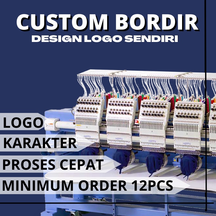Jual BORDIR CUSTOM LOGO SENDIRI | Shopee Indonesia