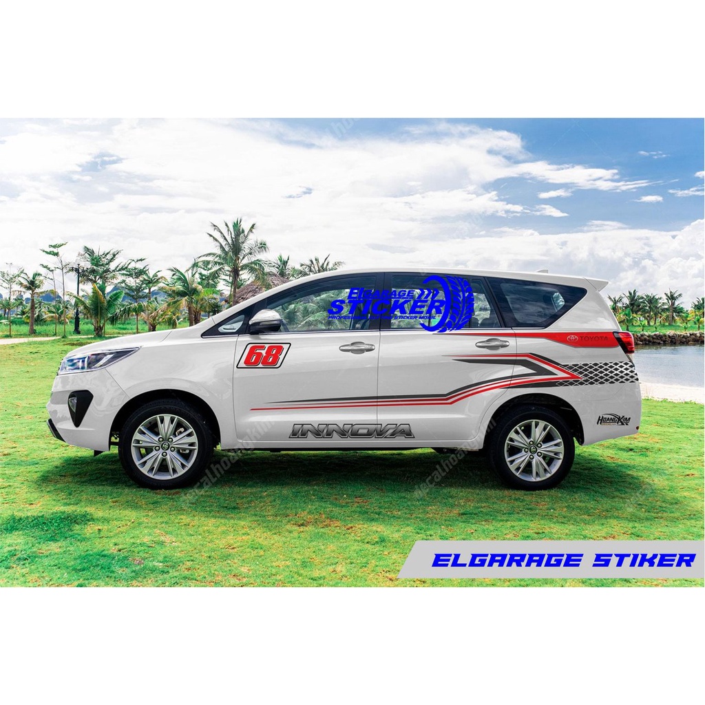 Jual Stiker mobil toyota innova sticker variasi body mobil innova ...