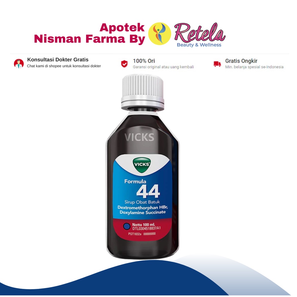 Jual VICKS FORMULA 44 1 BOTOL 100ML | Shopee Indonesia
