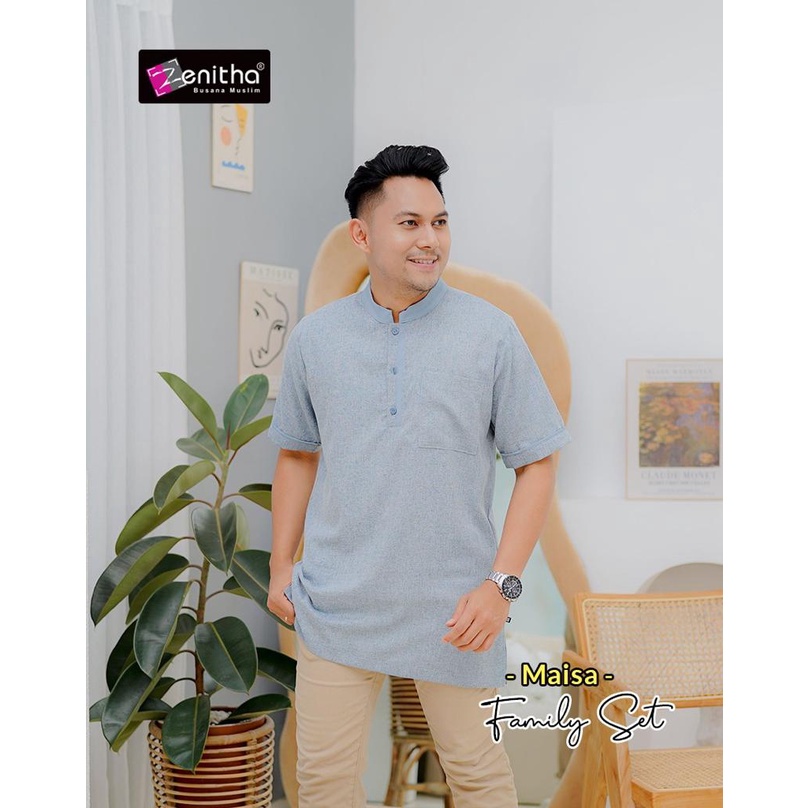 Jual Zenitha Sarimbit Maisa Sky Blue - Sarimbit Keluarga Lebaran Couple ...