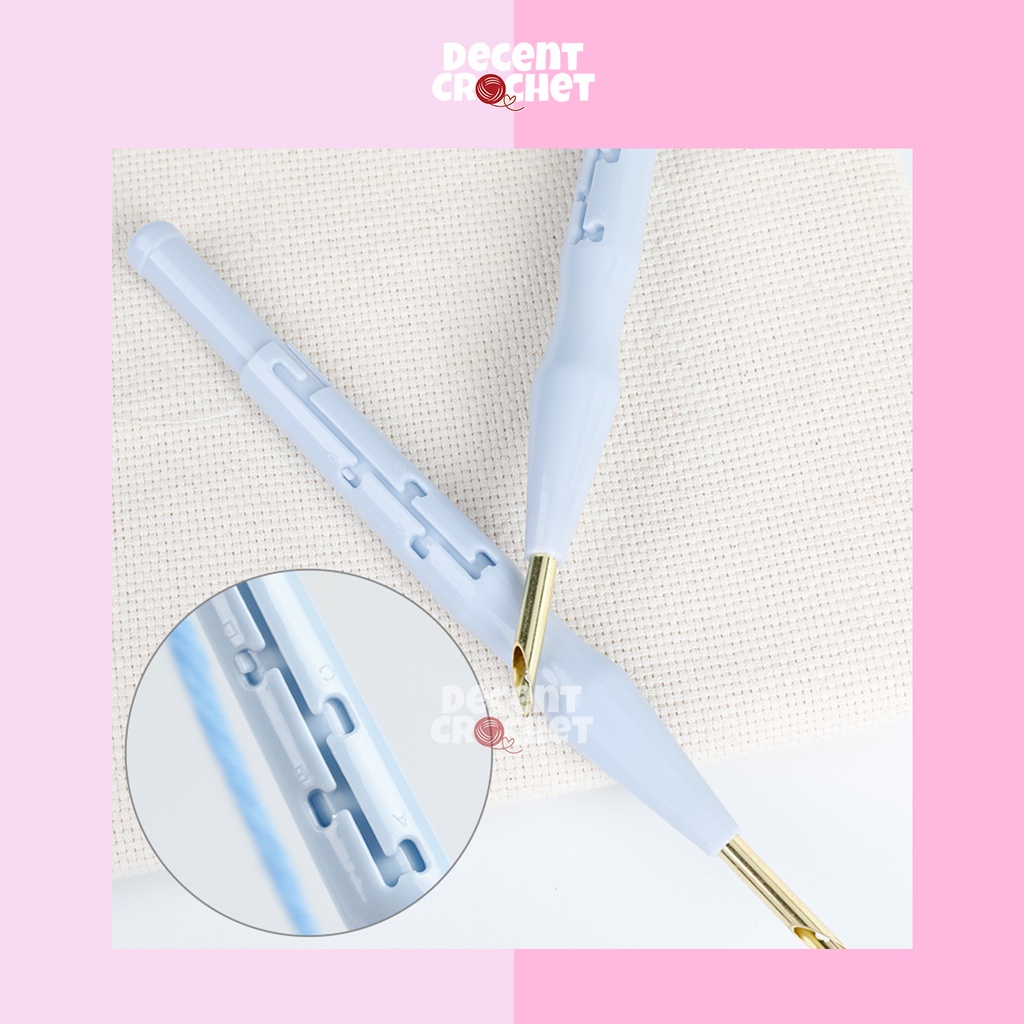 Jual Punch needle set with per/spring/ alat bordir sulam tangan ...