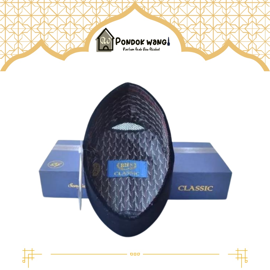 Jual Peci BHS Songkok Hitam Nasional Ac Tinggi 8 9 dan10 Peci Bhs ...