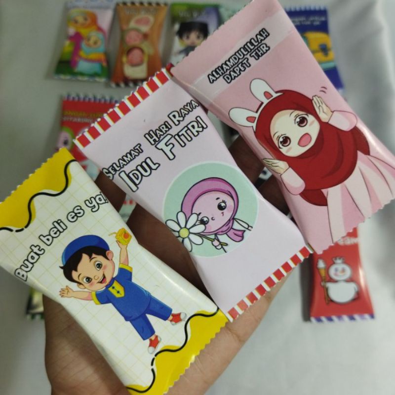 Jual (isi 100pcs) AMPLOP LEBARAN MODEL PERMEN SIAP PAKAI 100PCS ANGPAO ...