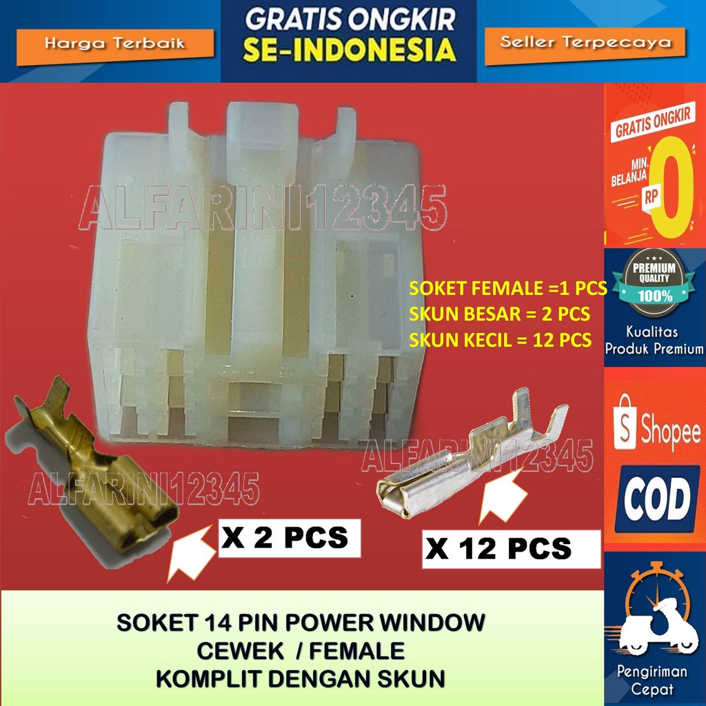 Jual Soket Konektor Kabel Sakelar Master Power Window Kijang Kapsul ...