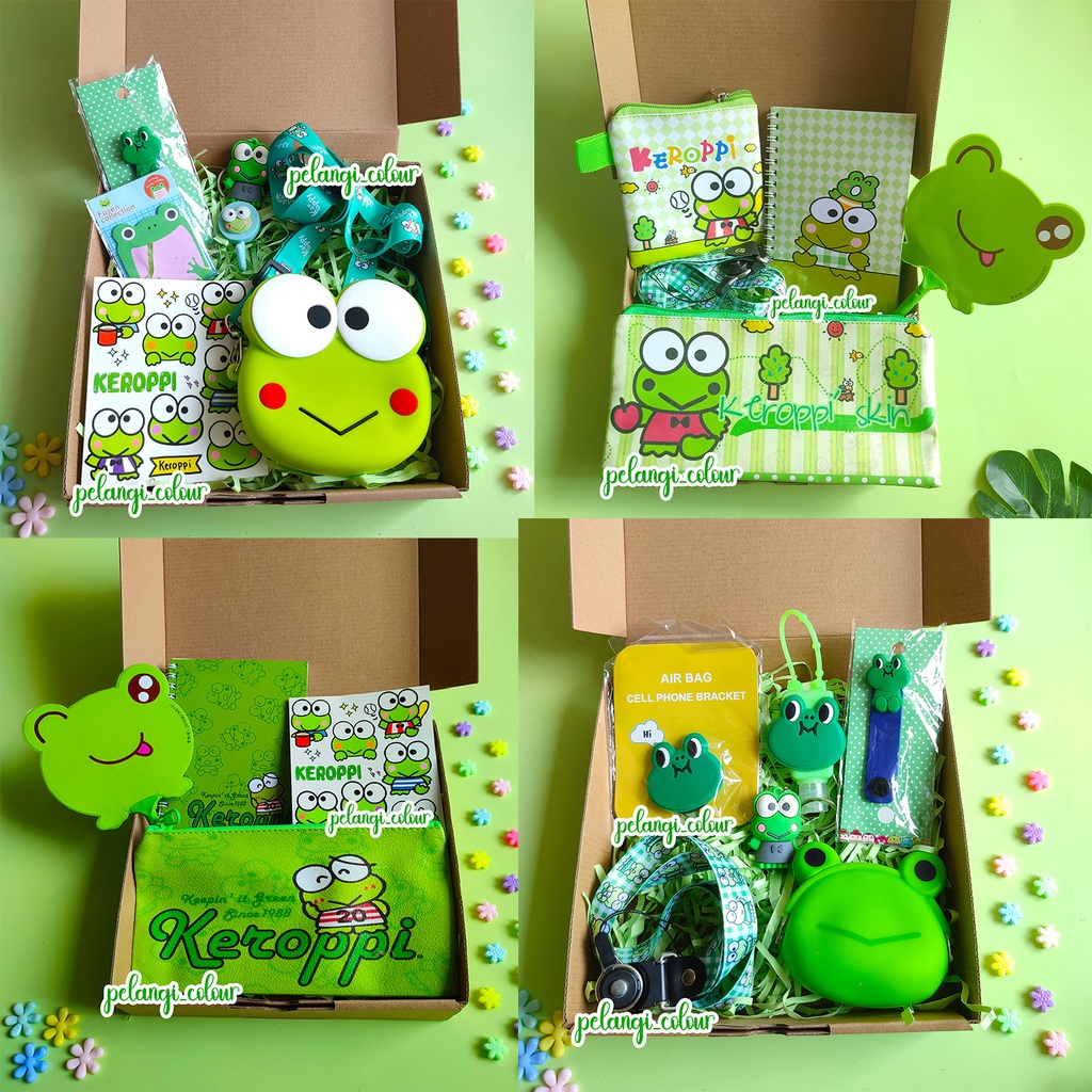Jual Paket kado keropi/Hampers Keroppi/ Paket Kado keroppi/ Paket box ...