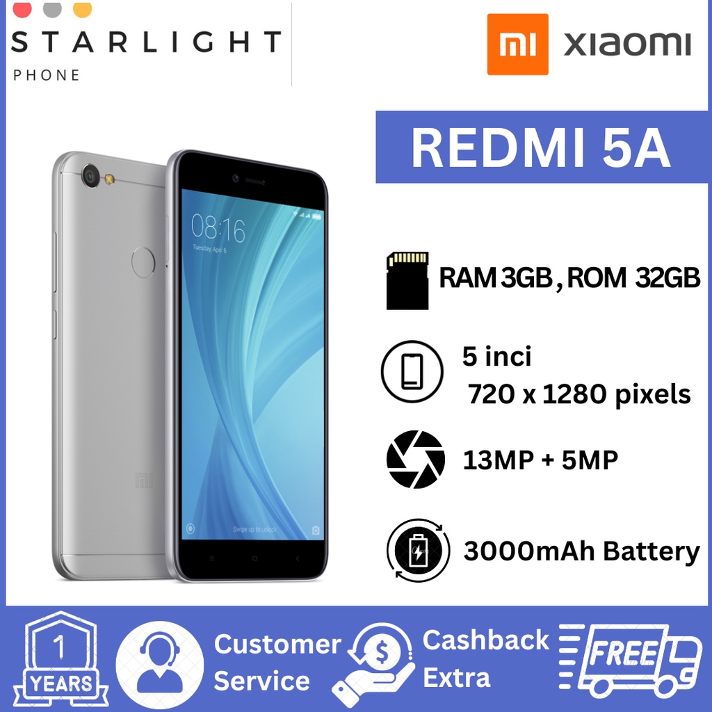 Jual Xiaomi Redmi 5A 2/16 - 3/32 GB | Shopee Indonesia