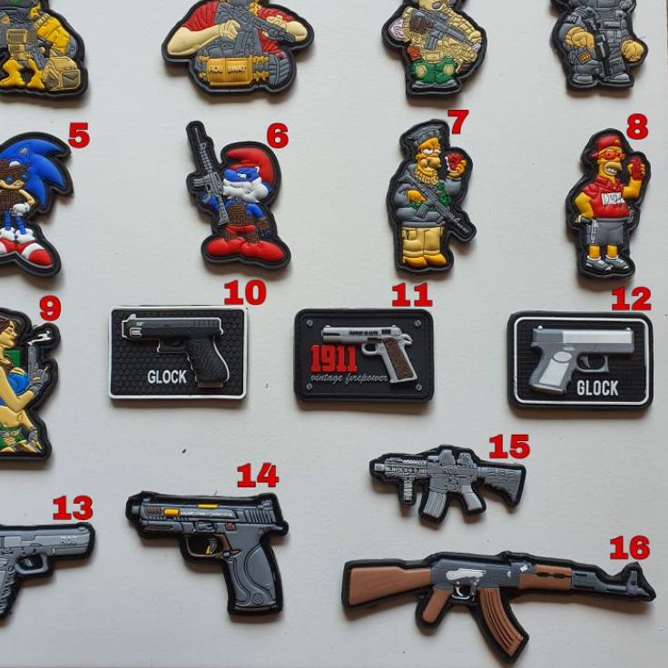 Jual [PROMO ⚡ALE!!!] patch rubber logo pvc 3D logo karakter warrior ...