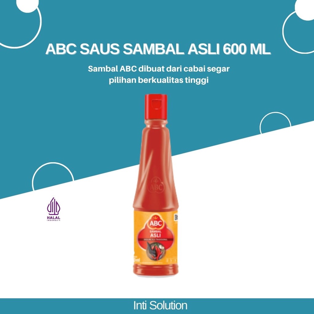 Jual ABC Saus Sambal Asli 600 ml Kemasan Botol | Shopee Indonesia