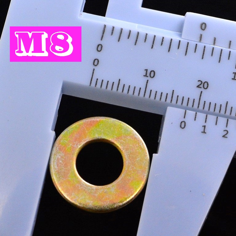 Jual Ring plat m8 diameter lubang 8mm 8 mm m 8 kuning putih aluminium ...