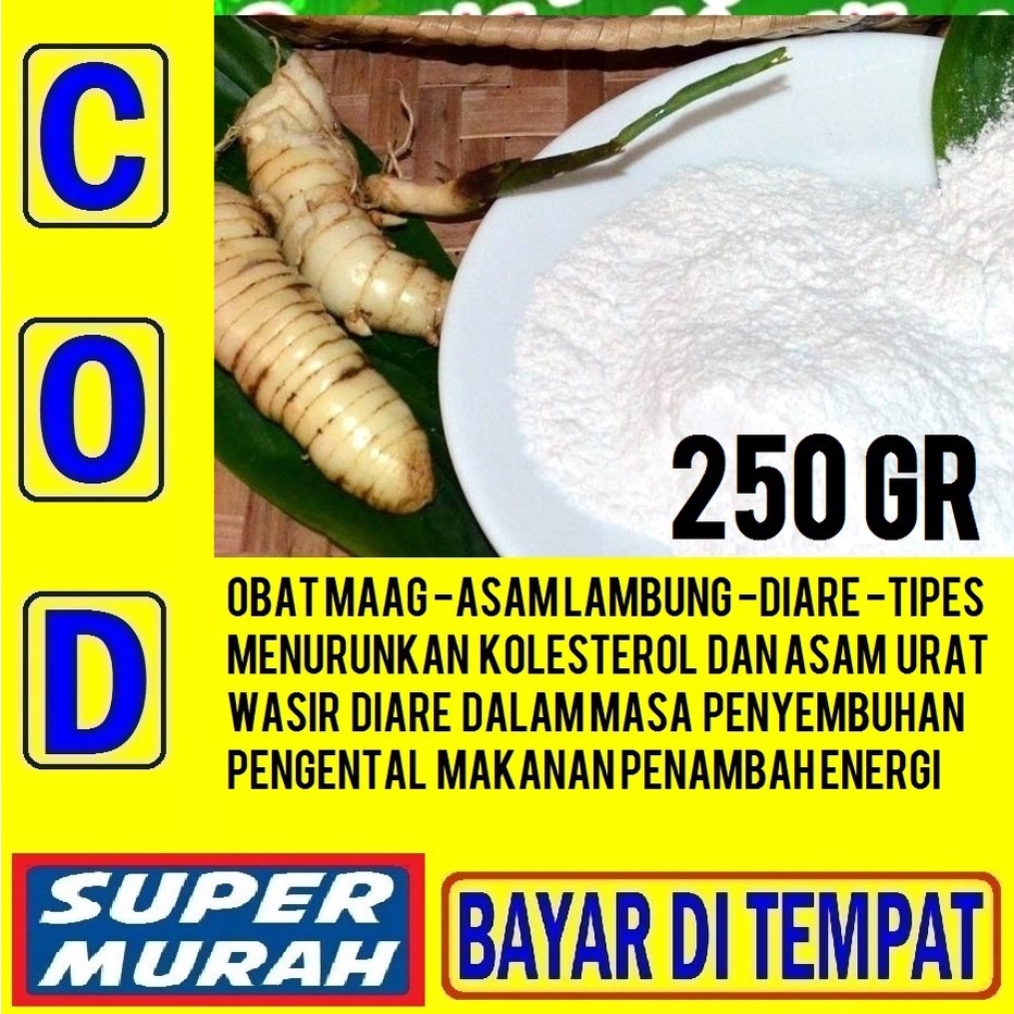 Jual ECERAN 250GR Tepung Garut Pati Irut Obat Asam Lambung Maag ...
