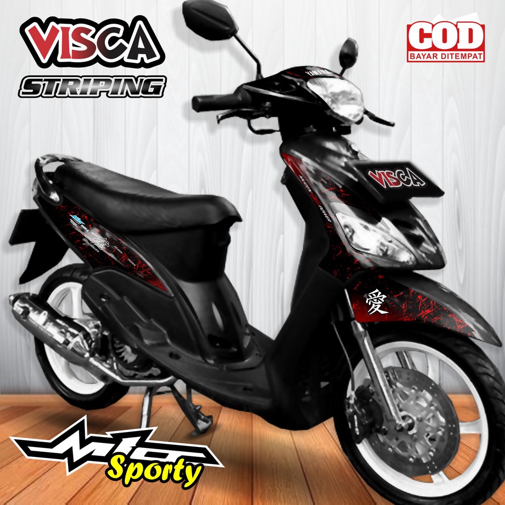Jual Stiker Striping Mio Sporty - Stiker Striping Mio Smile Variasi Hayabusa | Shopee Indonesia
