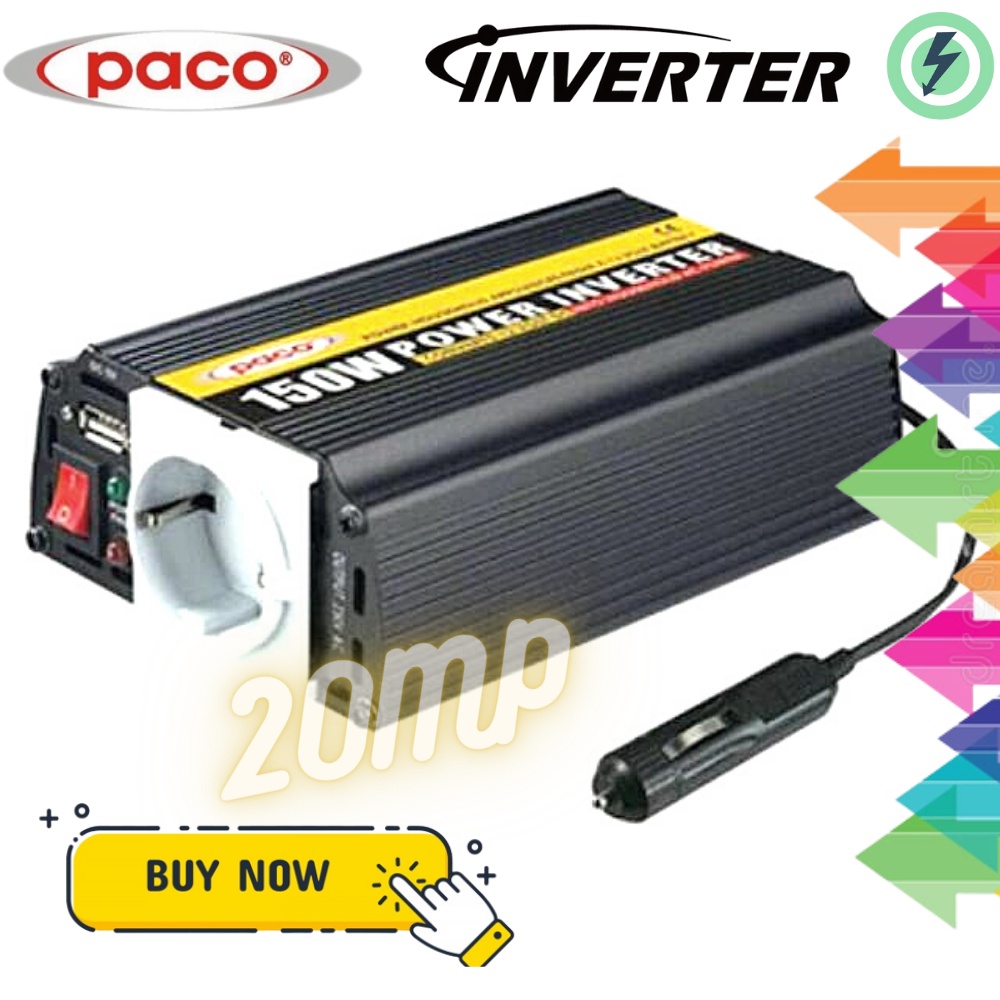 Jual Paco Power Inverter 150 Watt POWER INVERTER IV150-12 | Shopee ...